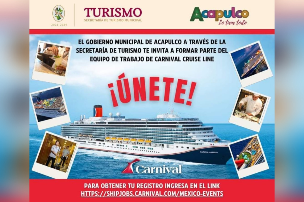 Invita Gobierno de Acapulco a sumarse al equipo de Carnival Cruise Line Invita Gobierno de Acapulco a sumarse al equipo de Carnival Cruise Line